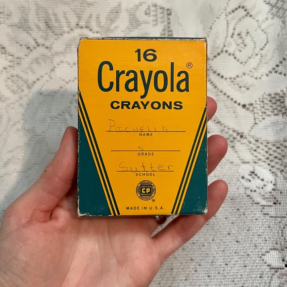 Crayola | Accents | Vintage Used Box Of Crayons | Poshmark
